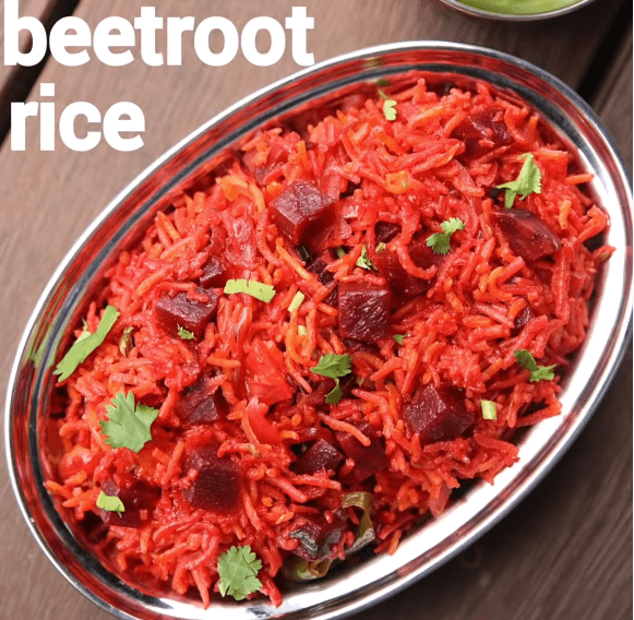 (फोटो के साथ) चुकंदर पुलाव कैसे बनाते है? Beetroot Pulao recipe Step By ...